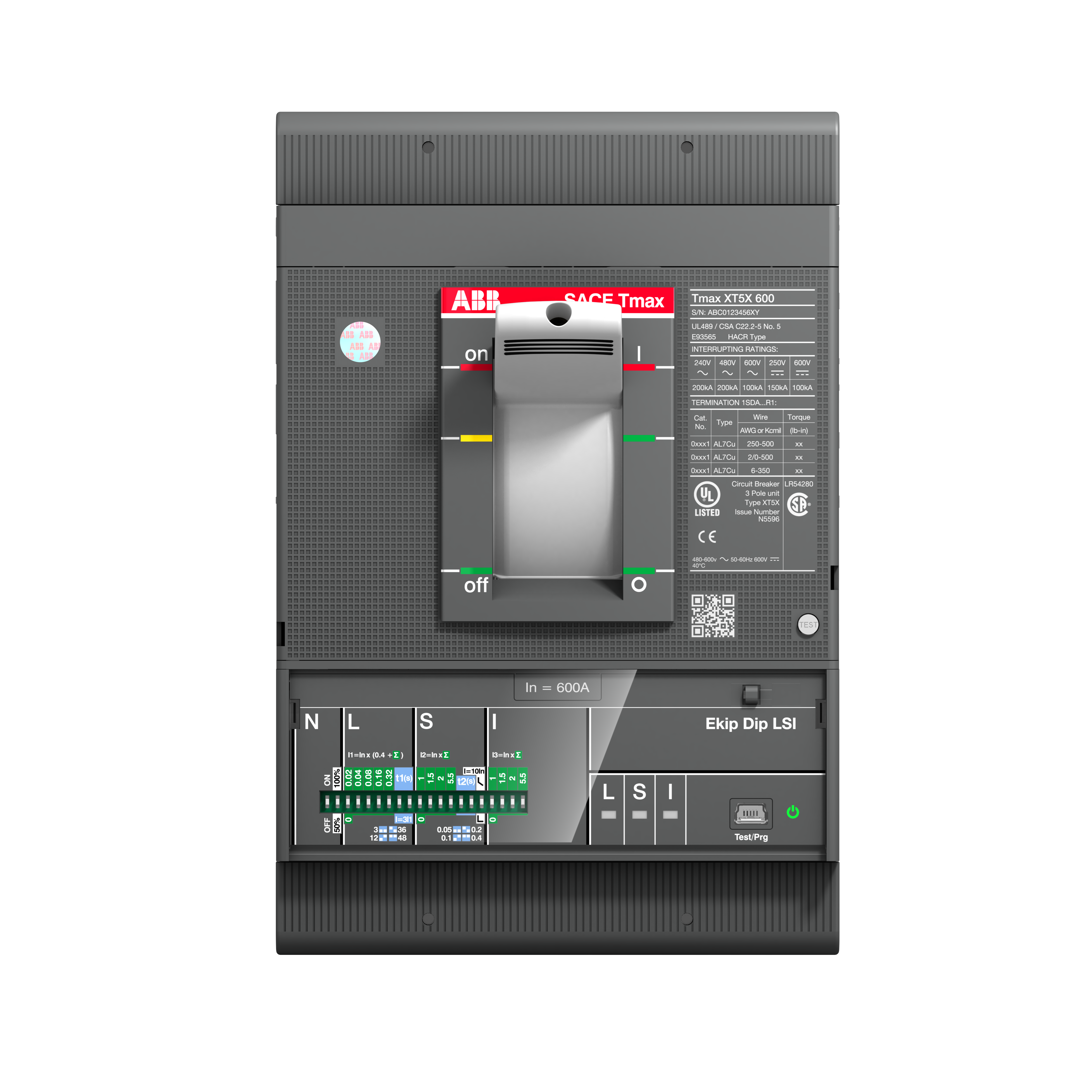 XT5N 600 Ekip Dip LS/I 600 3p FF UL/CSA + Acc | ABB