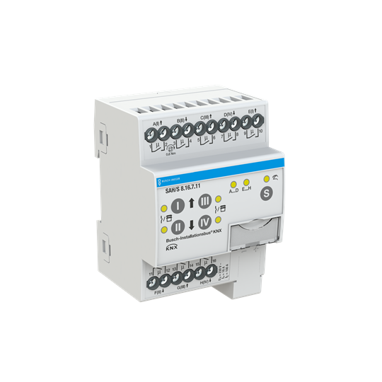 Busch-Jaeger – SAH/S8.16.7.11 SAH/S8.16.7.11 Switch/Shutter Actuator, 8-fold, 16 A, MDRC, BJE