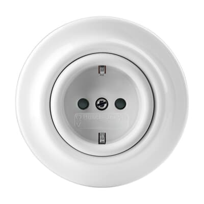 Busch-Jaeger – 20 EUJB-64 SCHUKO® socket Safety Shutter studio white ...
