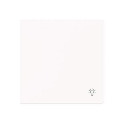 Busch-Jaeger – 2520 LI-44M Rocker with legend Symbol "light" for Switch/push button, Single ...