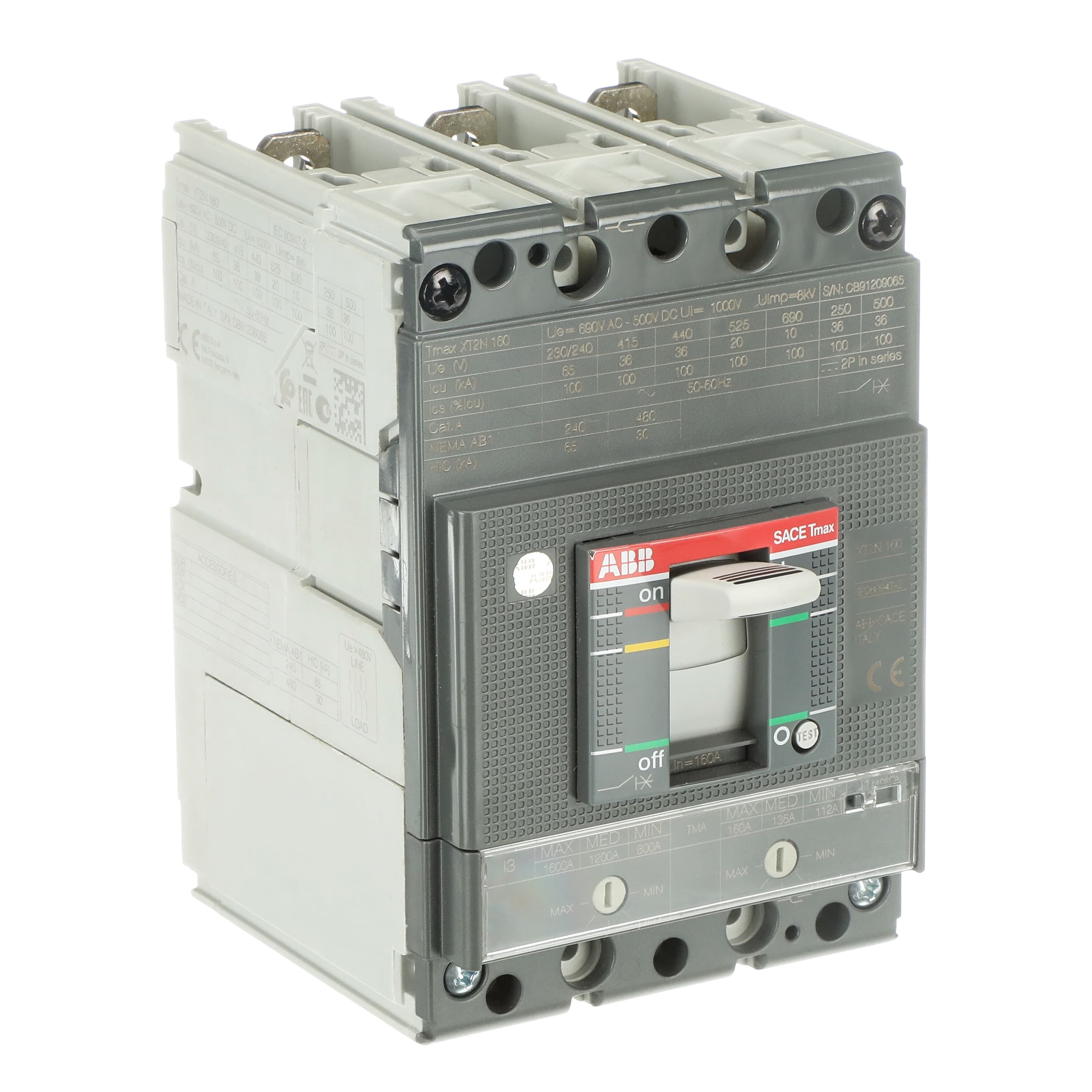 XT2N 160 TMA 160-1600 3p F F | SmartLinks | ABB