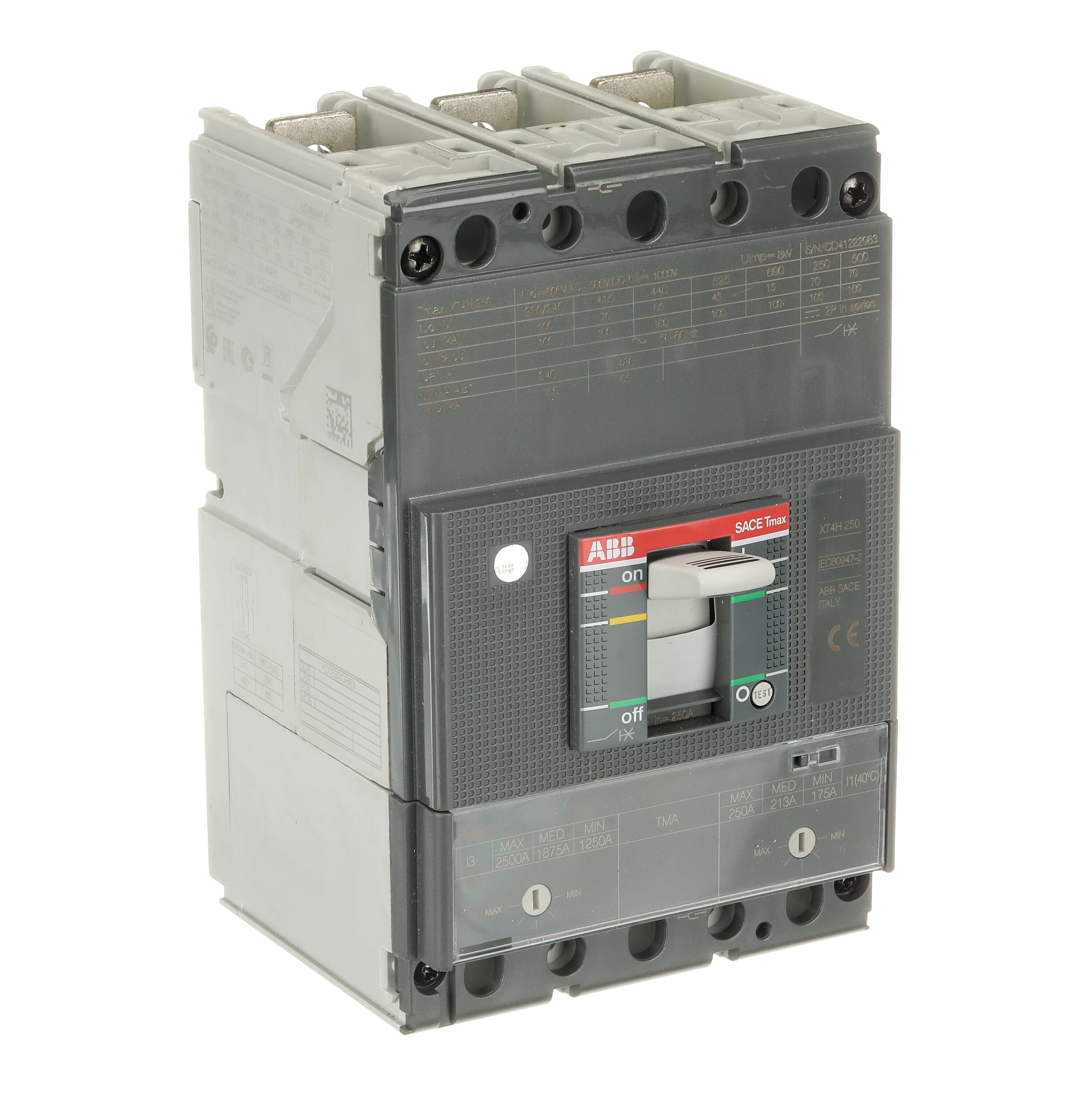 XT4H 250 TMA 250-2500 3p F F | SmartLinks | ABB