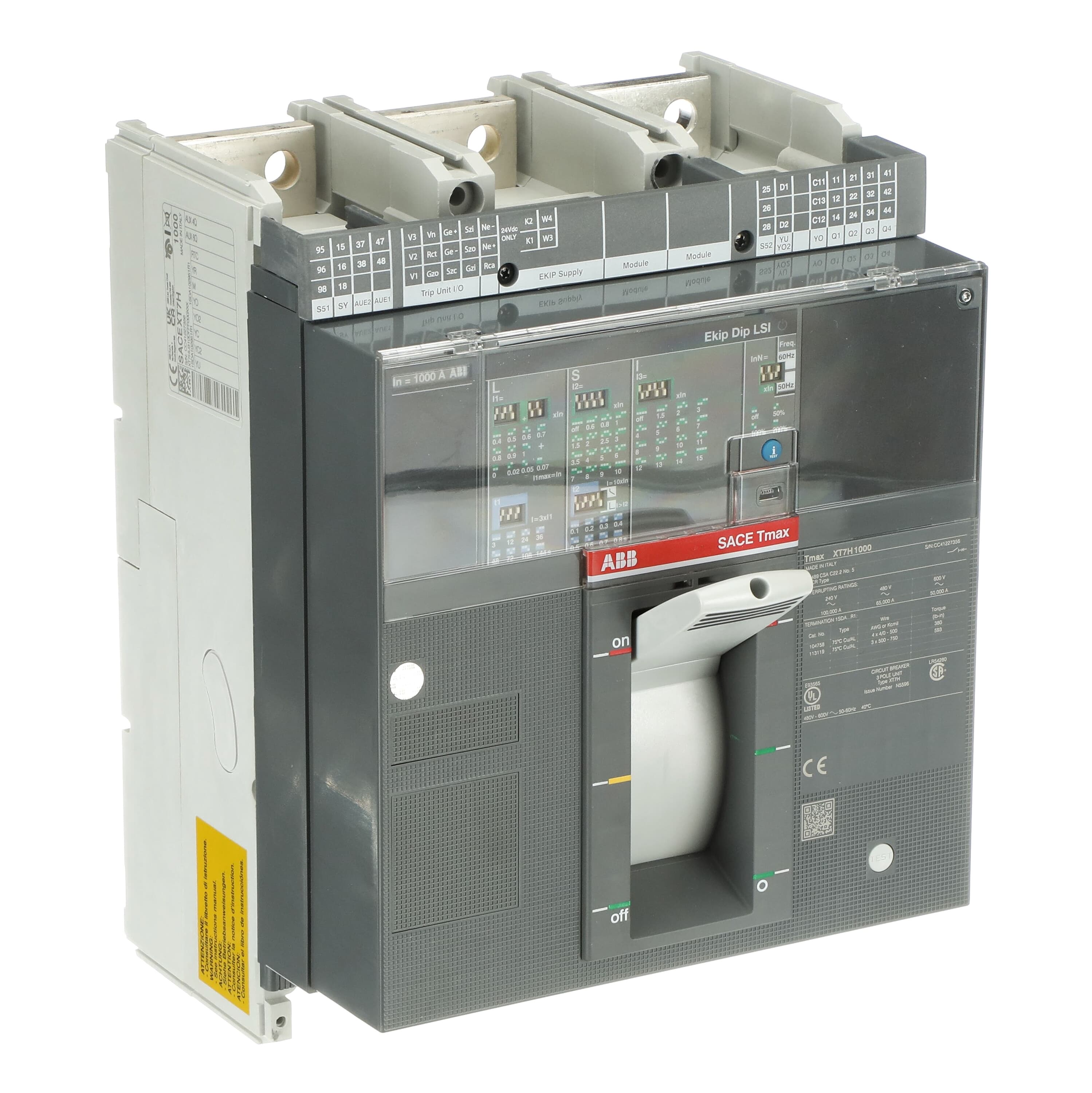 XT7H 1000 Ekip Dip LSI In1000A 3p F F UL | SmartLinks | ABB