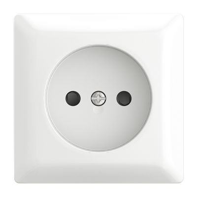 Busch-Jaeger – 20 APBJ-524 Socket outlet Safety Shutter 16 A alpine white - Busch-balance® AP